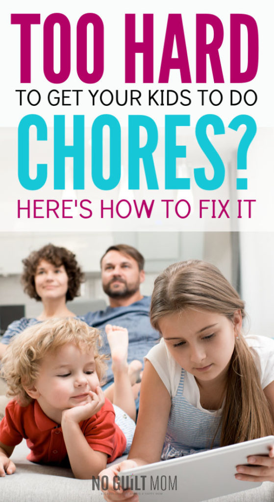 I let my kids get away with not doing household chores - and its going ...