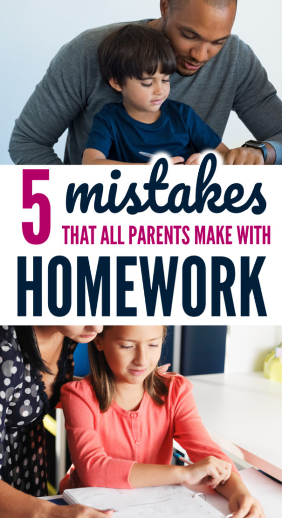 5 Mistakes Every Parent Makes with Homework - No Guilt Mom