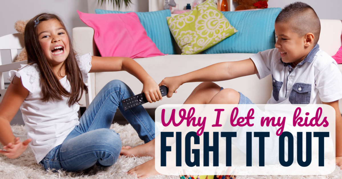 Why I let my kids fight it out (and why you should too) - No Guilt Mom