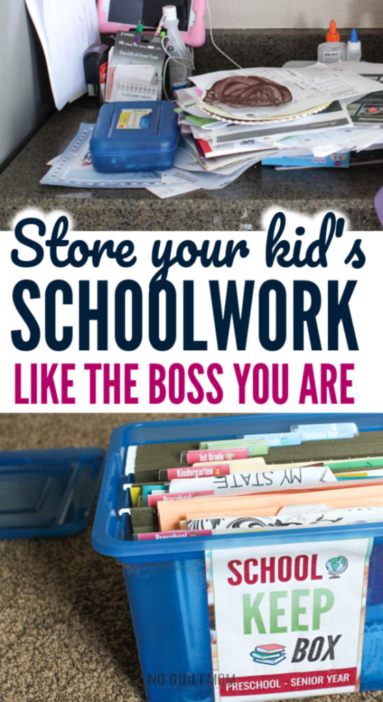Organize Your Kid’s School Papers like a Boss - No Guilt Mom