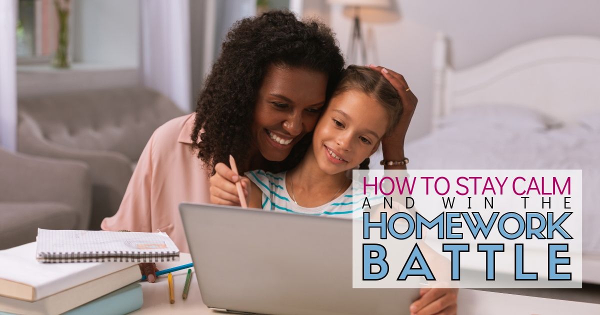 How to Stay Calm and Win the Homework Battle - No Guilt Mom