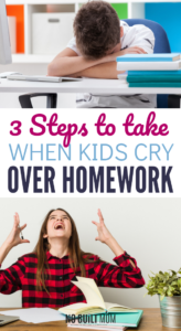 3 Things to Do When Your Kid Cries over Homework - No Guilt Mom