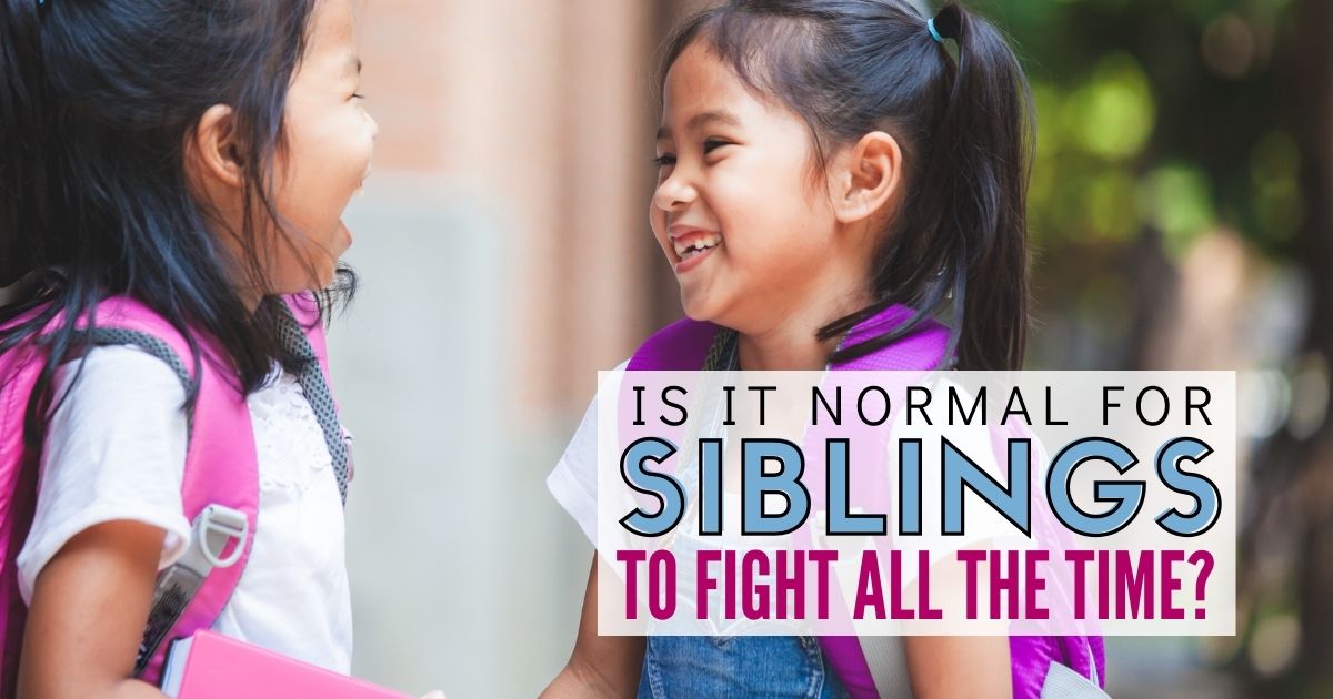 Is it Normal for Siblings to Fight all the Time? - No Guilt Mom