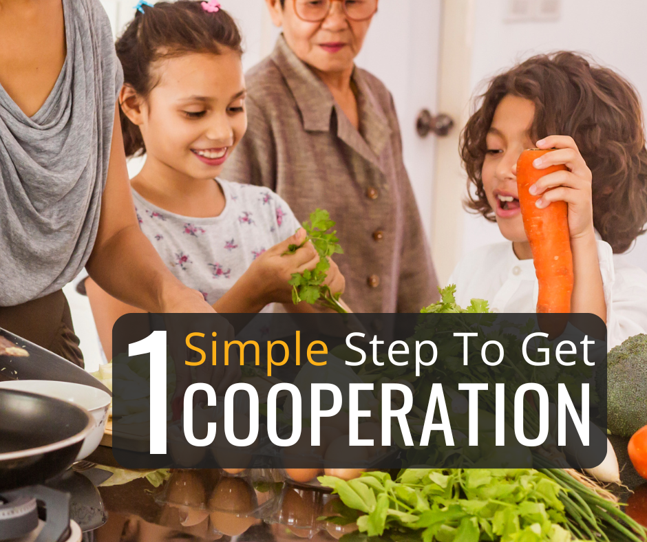 1 Simple Step to Get Kids to Cooperate Without Complaints - No Guilt Mom